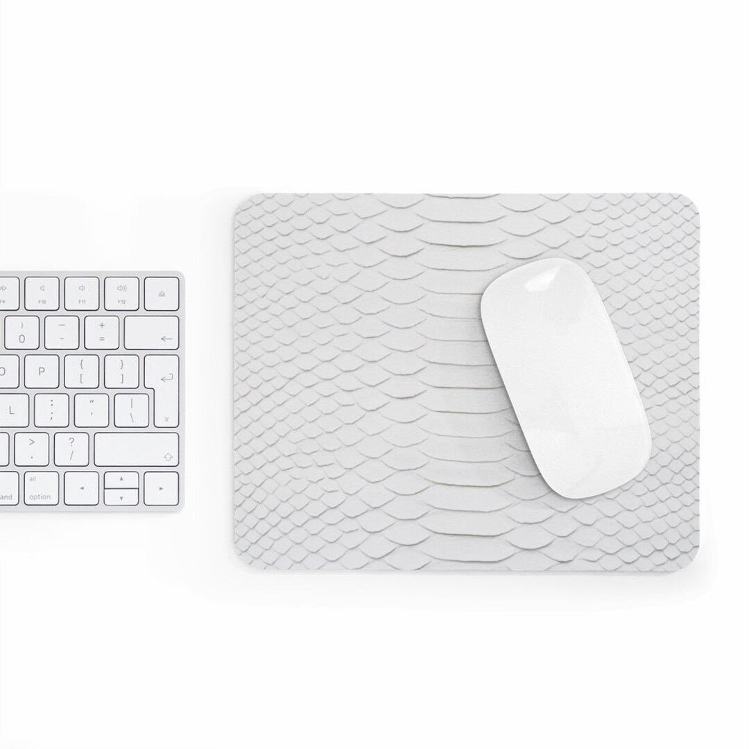 Mousepad White Python Snake Skin Art Design Mouse Pad Computer Classic ...