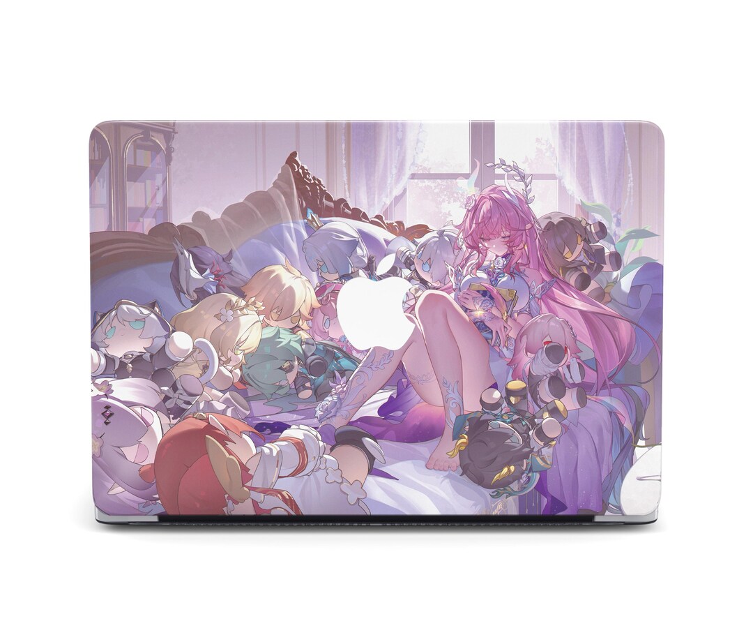 Anime Characters Sleeping Over Cute Pink MacBook Pro M4 2025 Case Mac ...