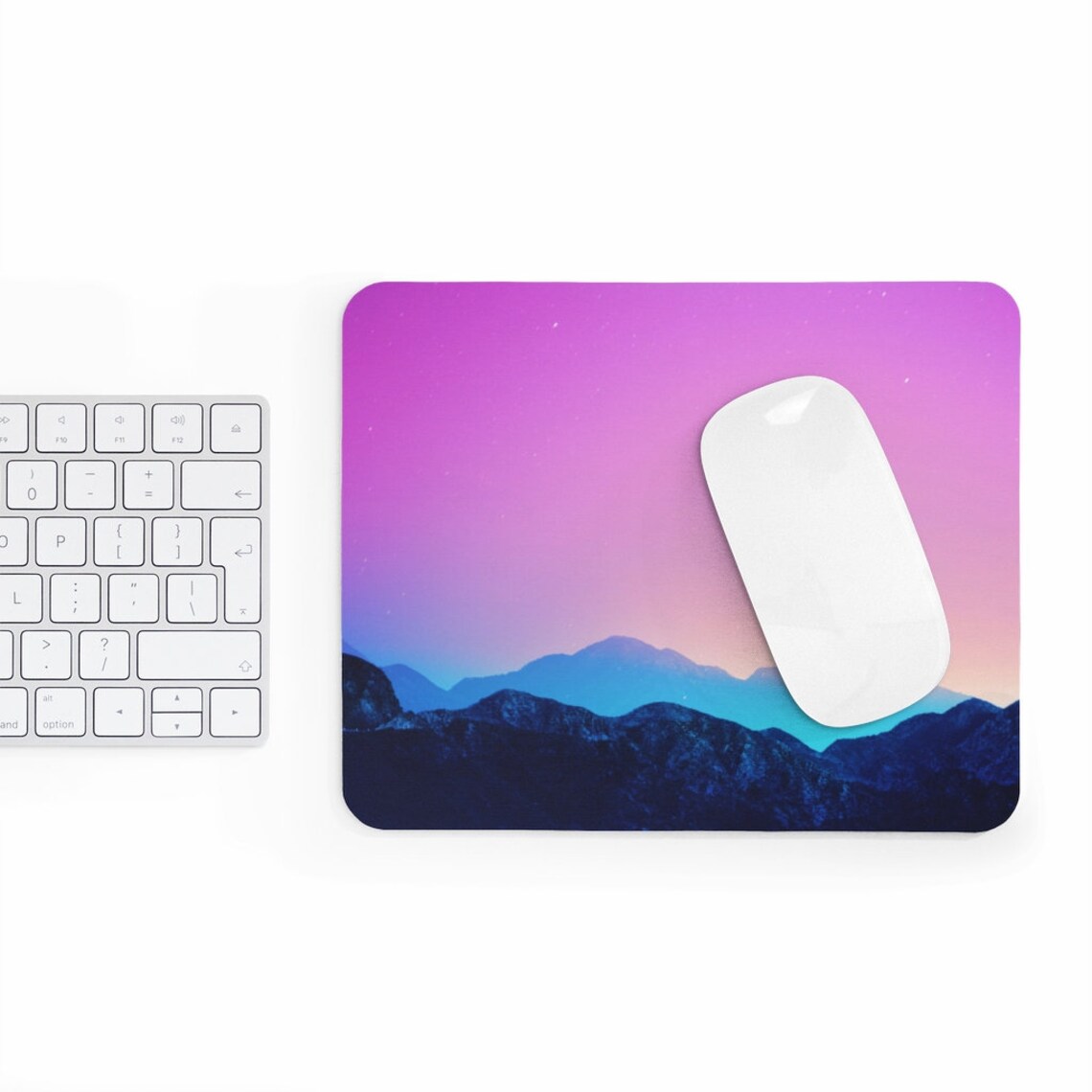 Purple Dusk Mouse Pad Mountain Range Print Mouse Mat Aesthetic - Etsy