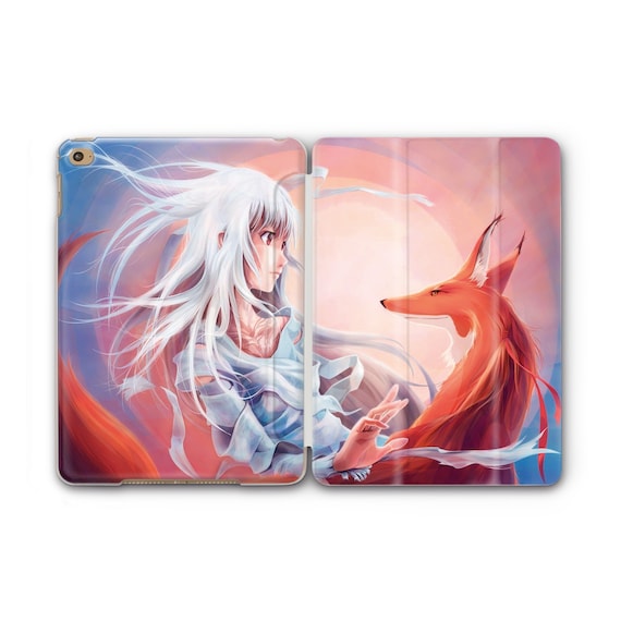 Kitsune Girl and Fox Pad Air Case Kitsune Anime Girl Art - Etsy