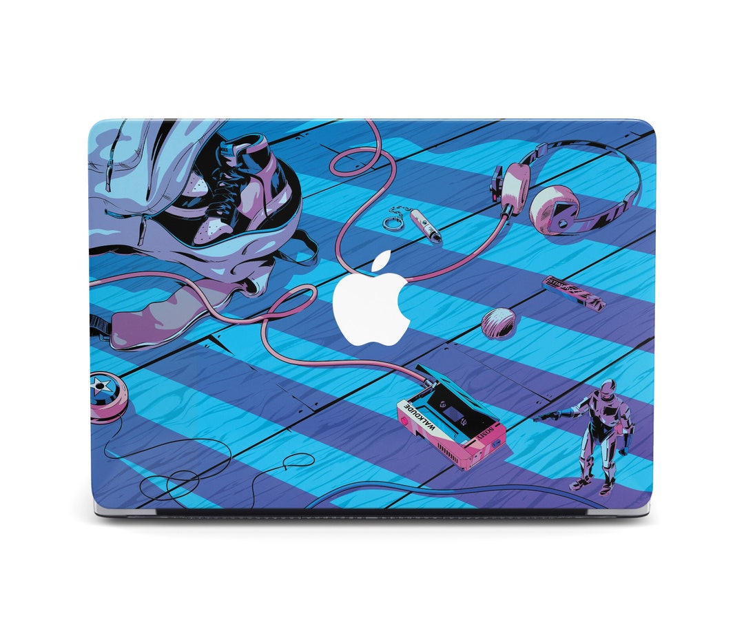 80s 90s Retro World MacBook Air M3 Case Robocop Yo Yo Retrowave Youth ...