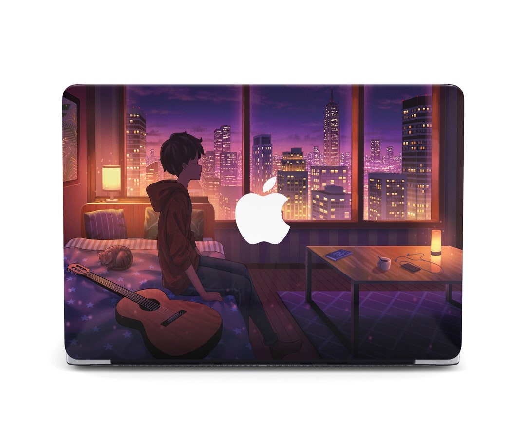 Anime Music Guitar MacBook Pro 16 15 M4 Plastic Case Rock Gift Mac Air ...