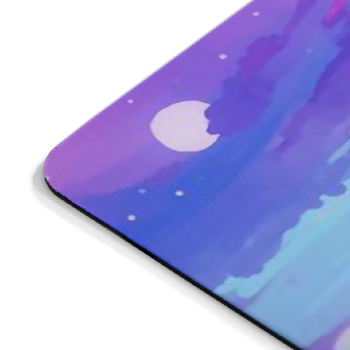 Purple Sunset Mouse Pad Anime Art Style Mouse Mat Print Smooth - Etsy