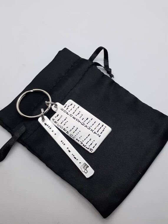 Full Morse Code Key Morse Code Legend Keychain Morse Code - Etsy Canada