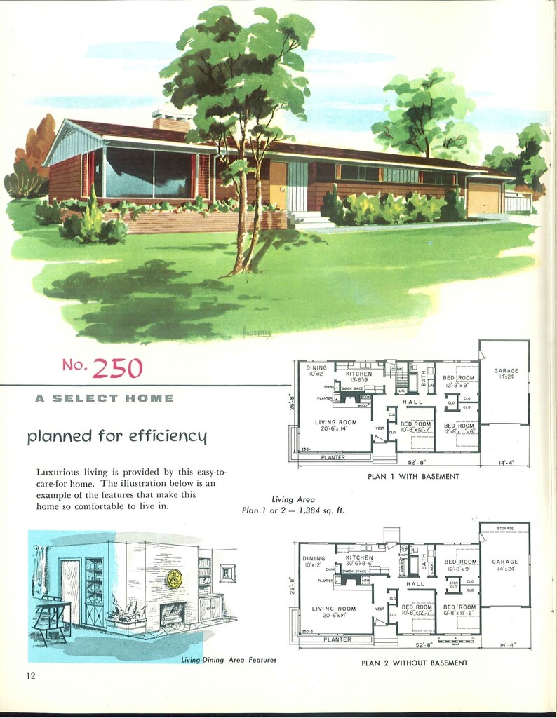 Select Homes 1956 Full Colors Haus Plans (PDF Ebook - Digital Download ...