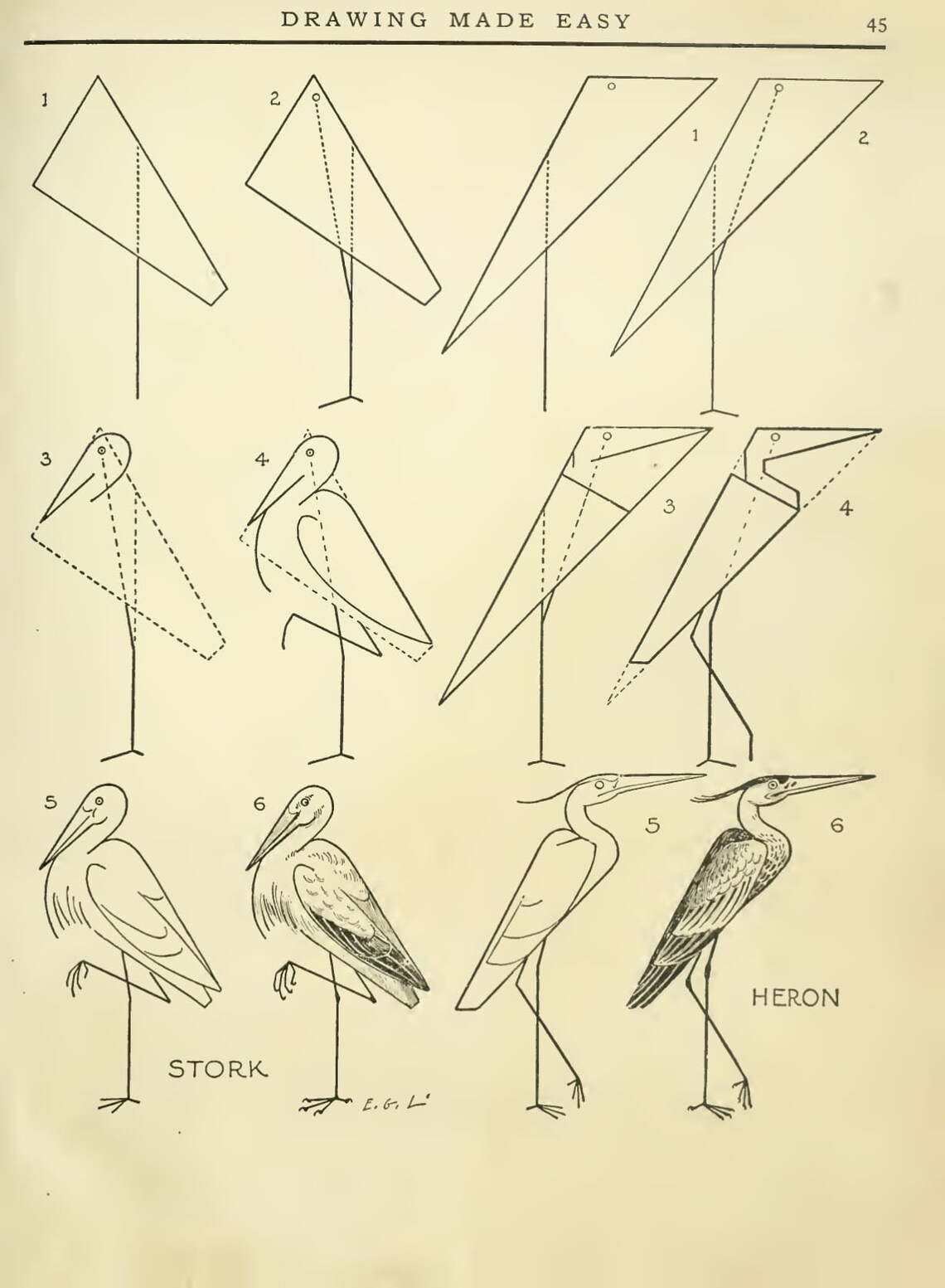 Vintage 1921 Drawing Made Easy Book by E.G. Lutz (PDF E-book) - Etsy