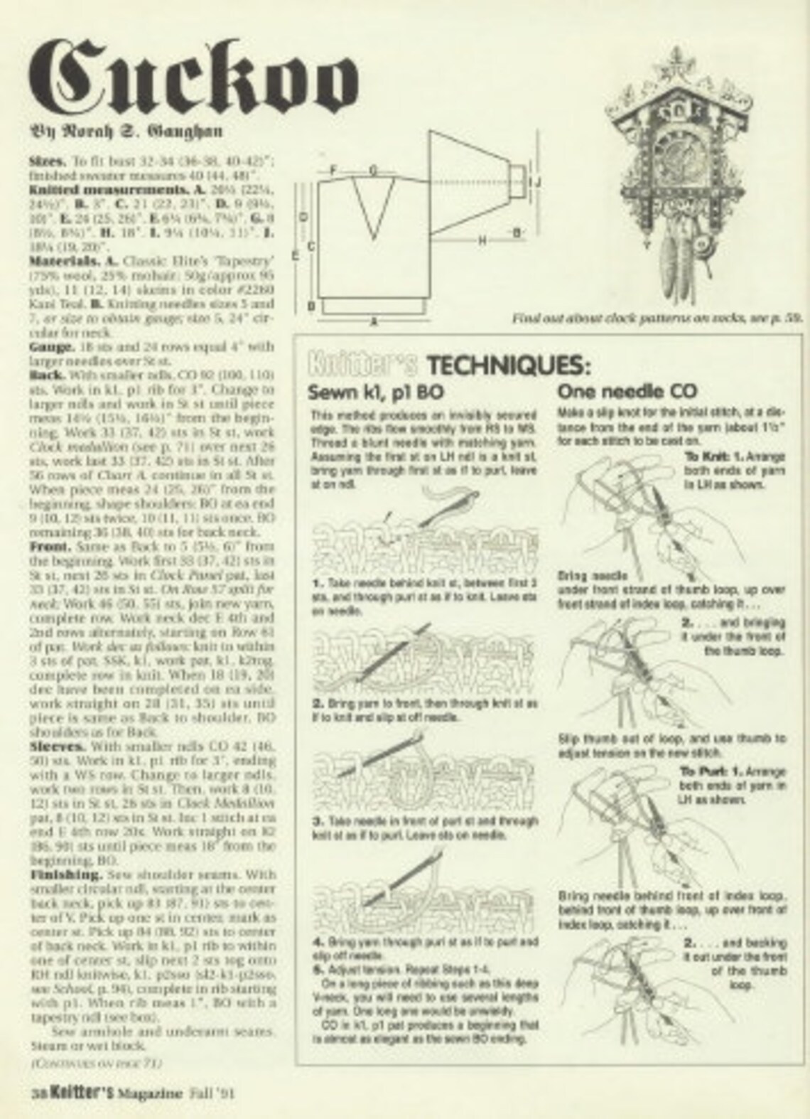 PDF Knitter's Magazine – Issue 24, Fall – 1991 Digital Magazine Vintage ...