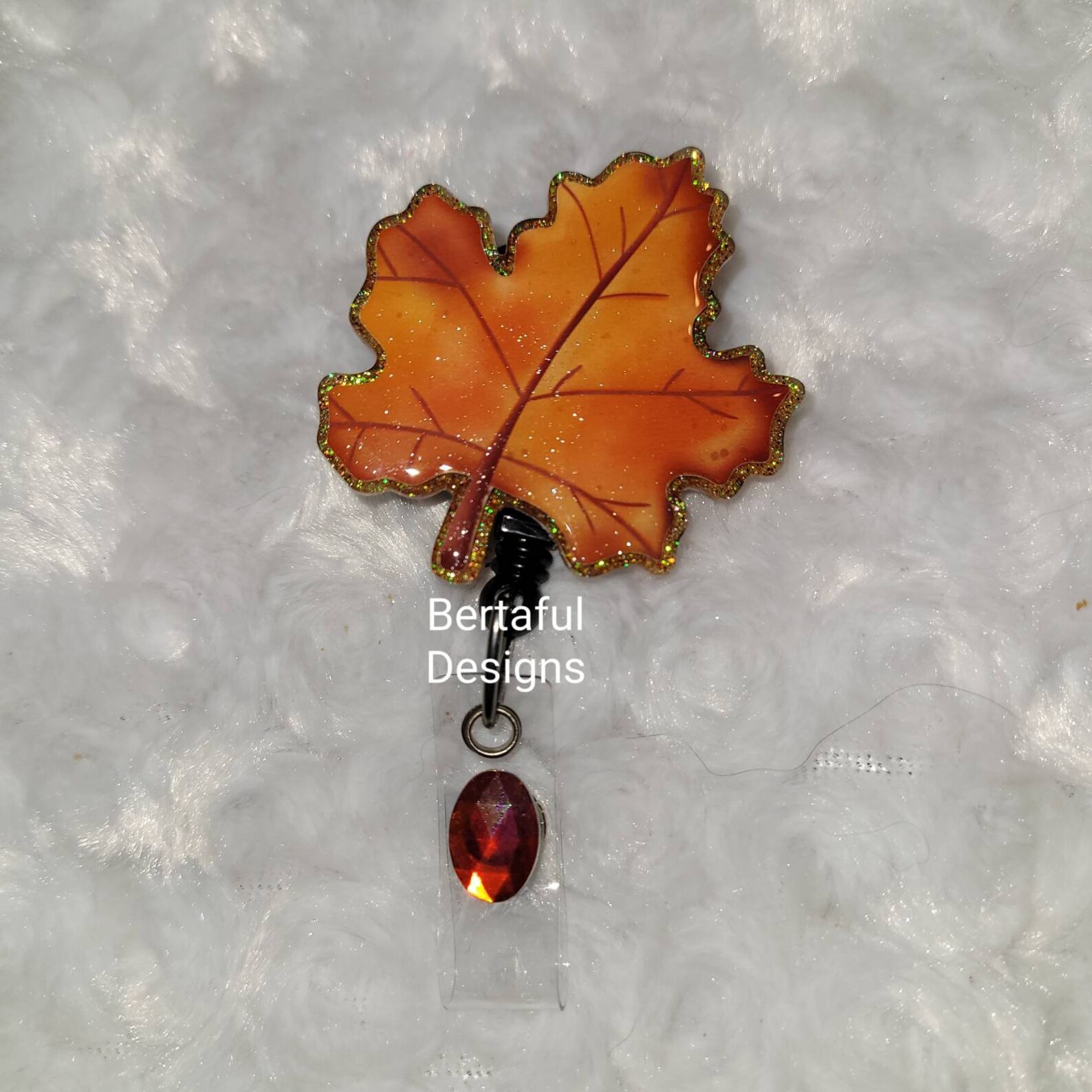 Fall Leaf Badge Reel - Etsy