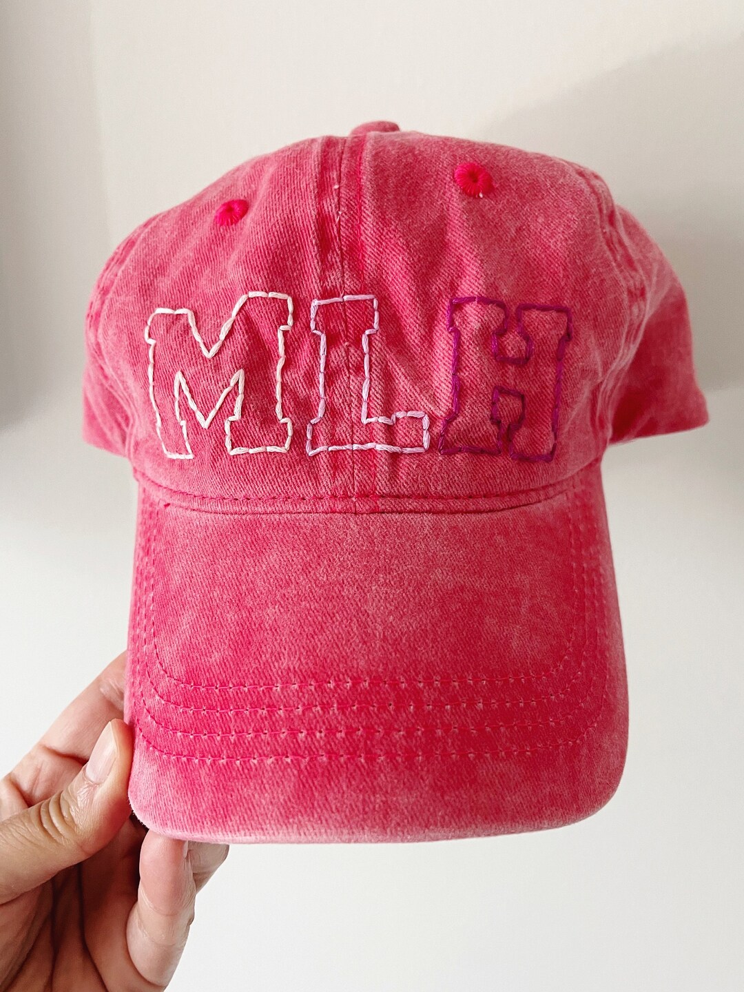 Custom Initial Embroidered Baseball Hat/varsity/sporty/athletic/sporty ...