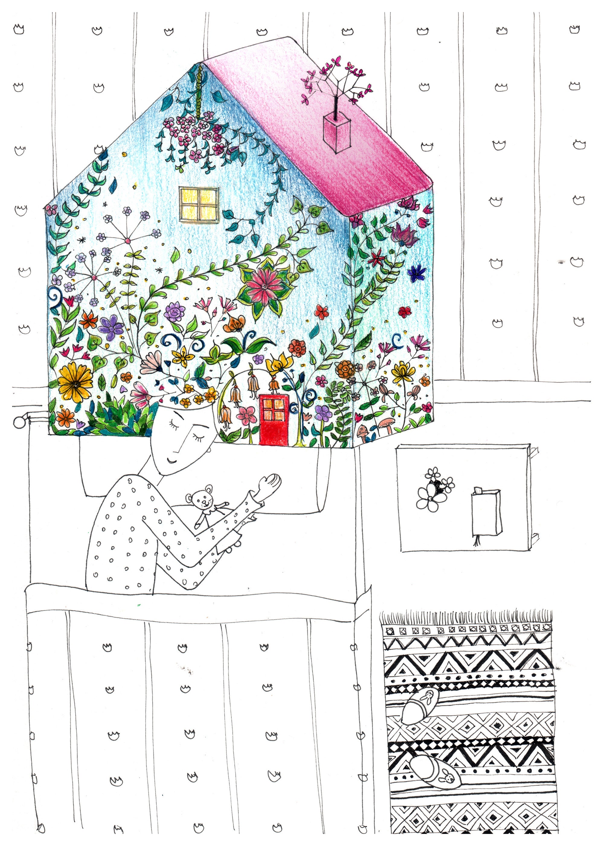 Bloom in Colors Set of 4 Postcards - Etsy