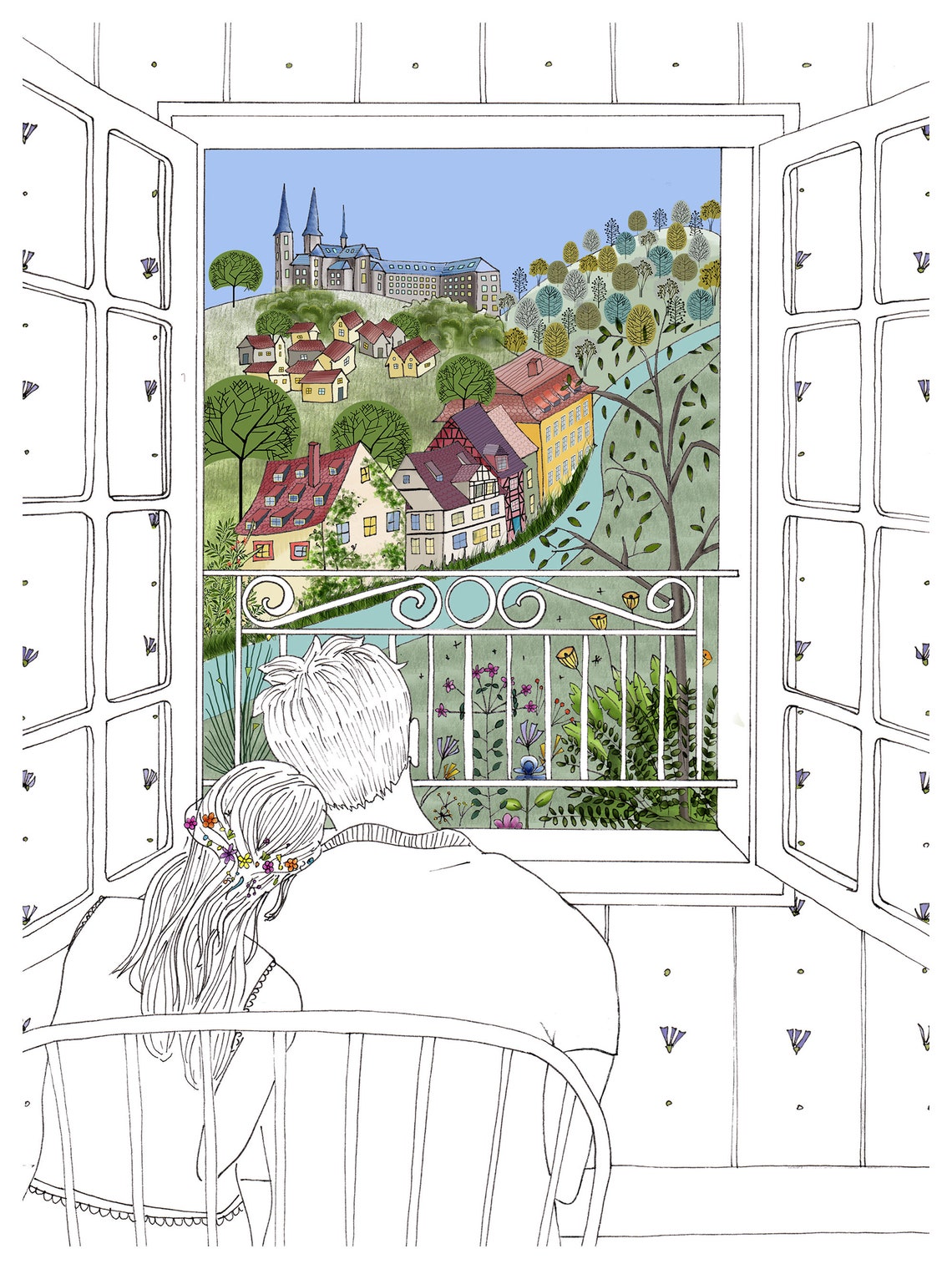 Bloom in Colors Set of 4 Postcards - Etsy