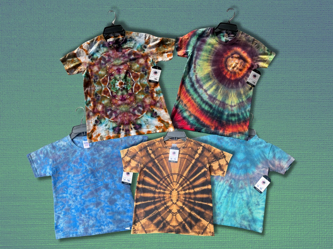 Youth Custom Hand Dyed TIE DYE T-shirts - Etsy