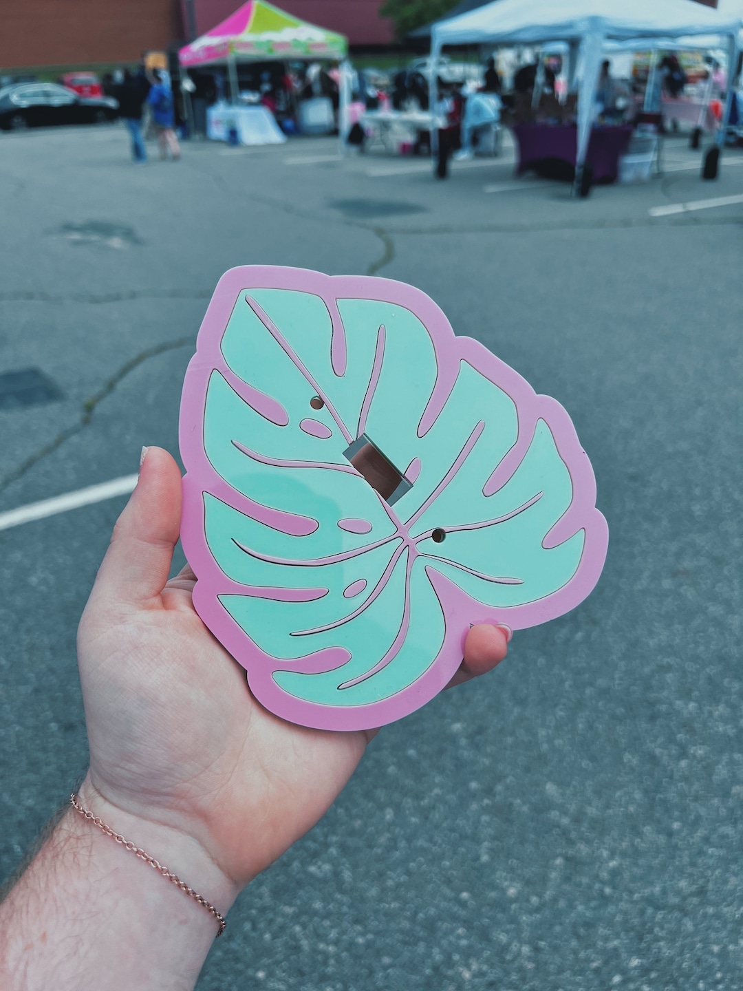 Acrylic Monstera Leaf Light Switch Cover - Etsy