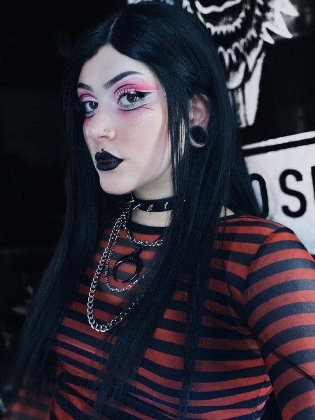 Styx Goddess Hand Carved Bull Horn Bone Black Wire Choker - Etsy