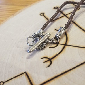 Viking End Strife Bind Rune Wood Necklace - Etsy