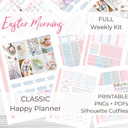 Printable Easter Planner Kit Happy Planner Easter Stickers - Etsy