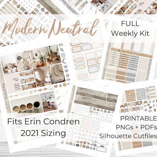 Neutral Stickers - Etsy