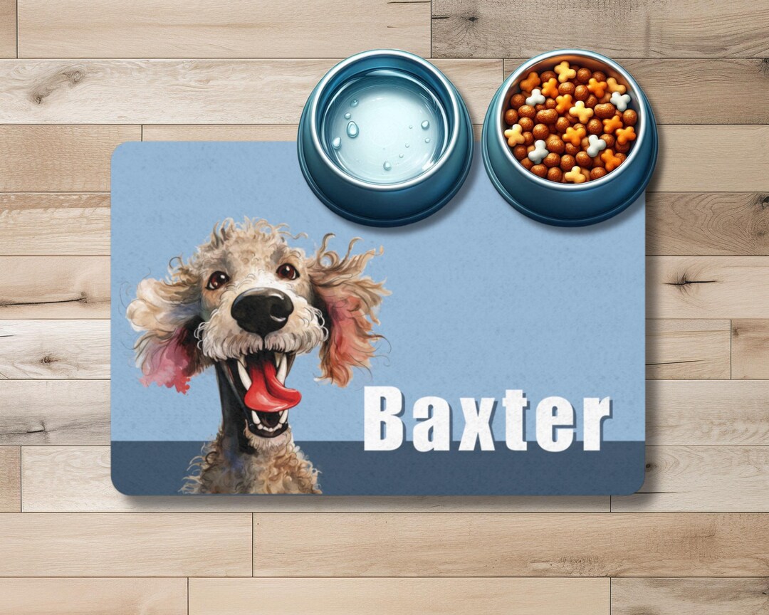 Custom Dog Placemat Poodle Owner Custom Mat for Food Bowl Dog Mat Cat ...