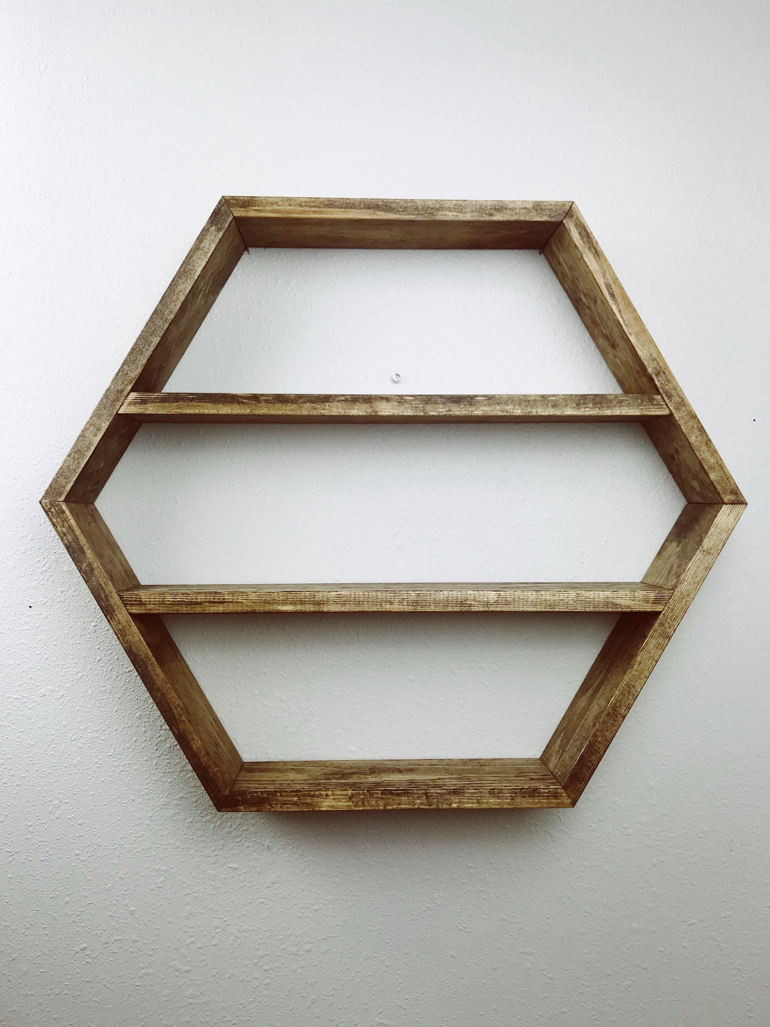 Honeycomb Shelf Hexagon Shelf Shelf Dark Brown Shelf Wood - Etsy