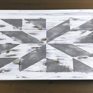 Distressed Quilted Tray - Farmhouse Tray - Quilted Tray - Rustic Tray ...