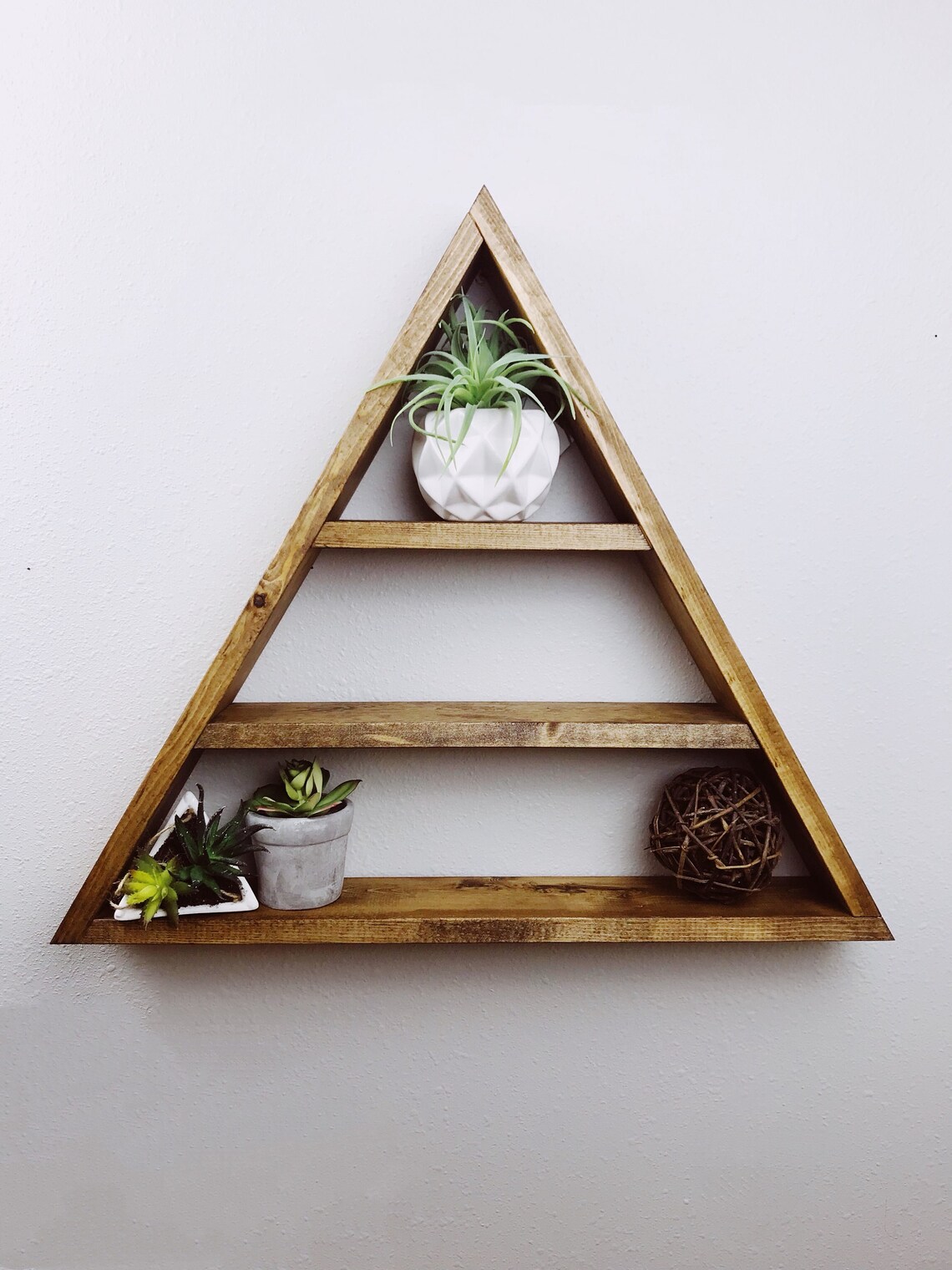 Triangle Shelf Shelf Shelves Triangle Wall Decor - Etsy