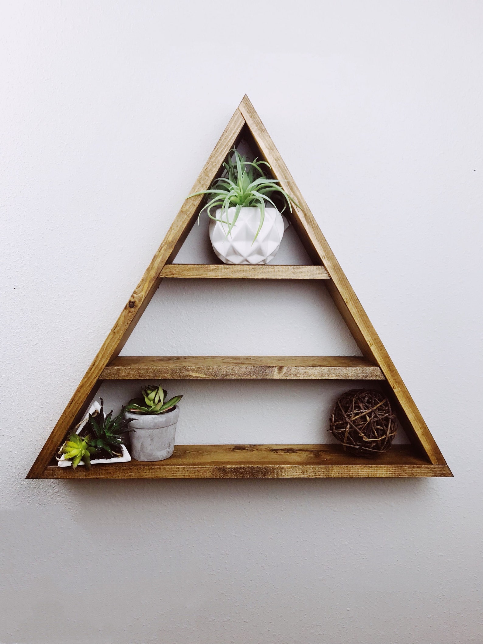 Triangle Shelf Shelf Shelves Triangle Wall Decor - Etsy