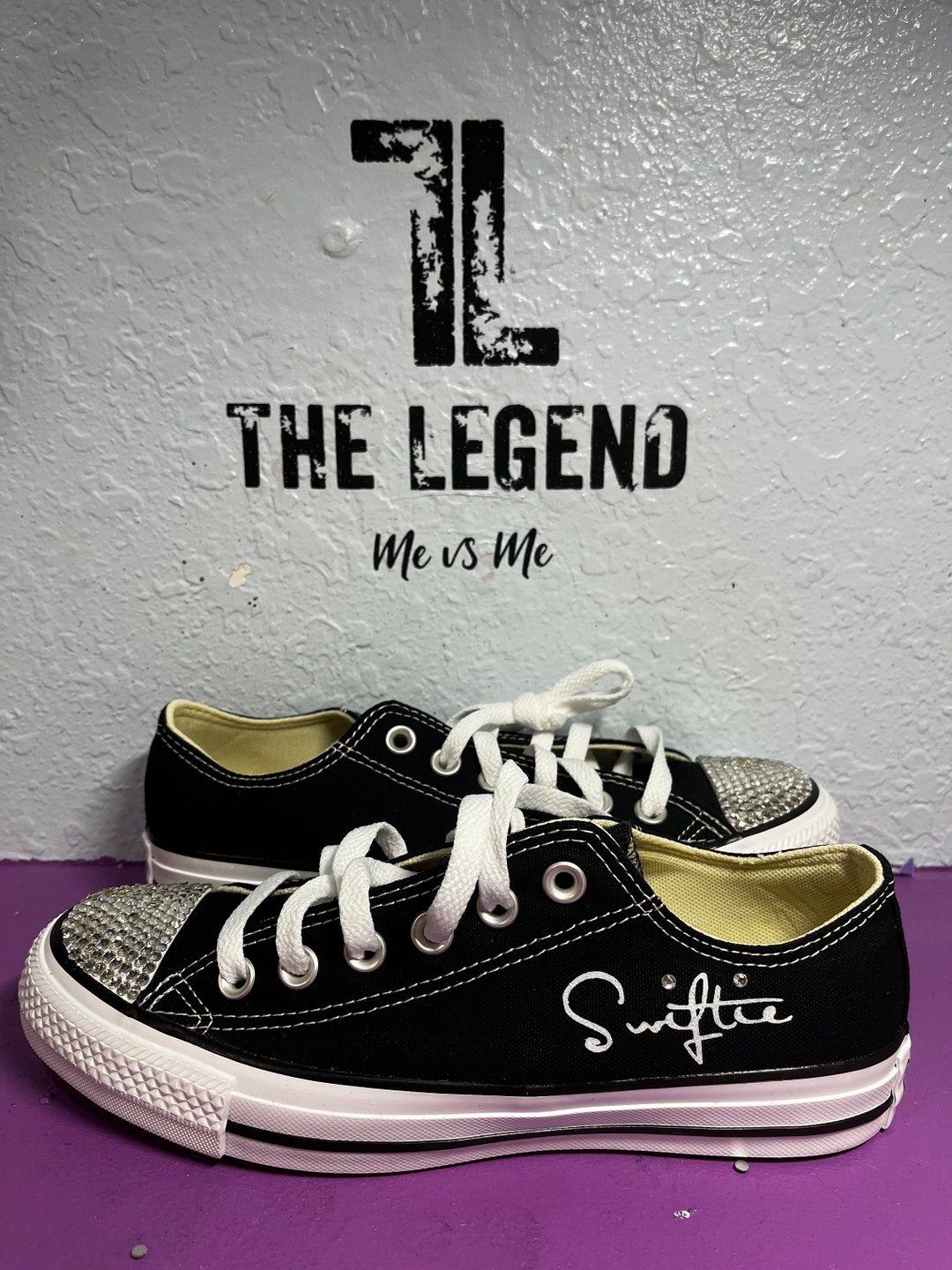 Taylor Swift Bedazzled Converse Low Top High Top - Etsy