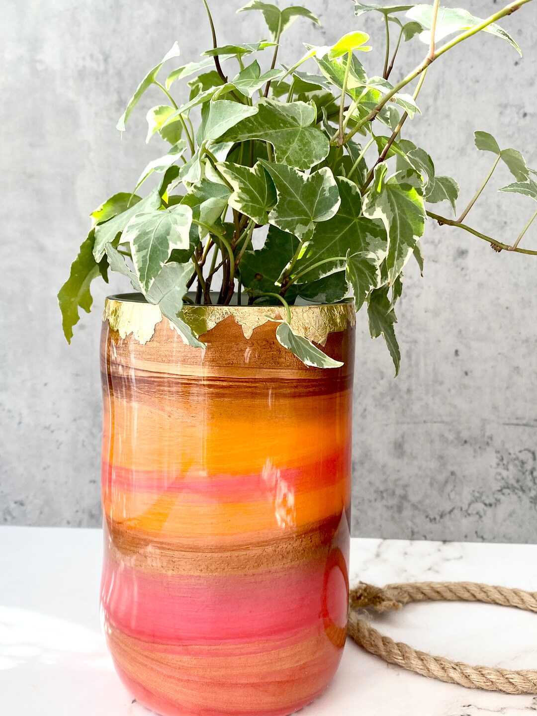 Large Chunky Glass Planter | Vase | Decor Pot | Succulent | Plant Gifts ...