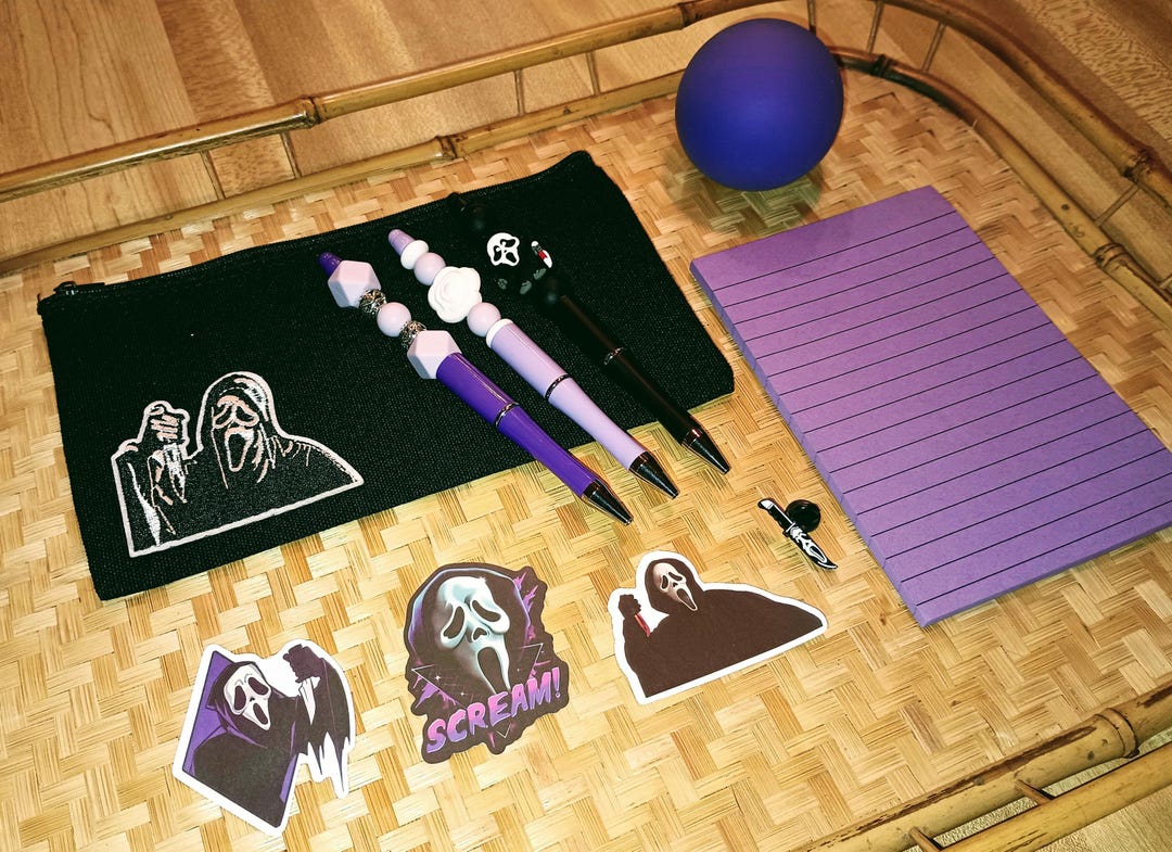 Scream Horror Movie Gift Set Ghost Face Office Stationery Supplies ...