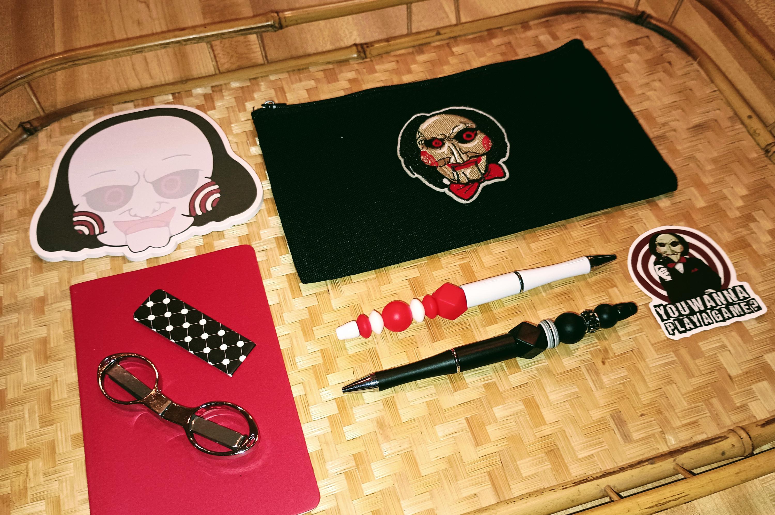 Saw Horror Movie Gift Set Jigsaw Office Stationery Supplies Custom ...