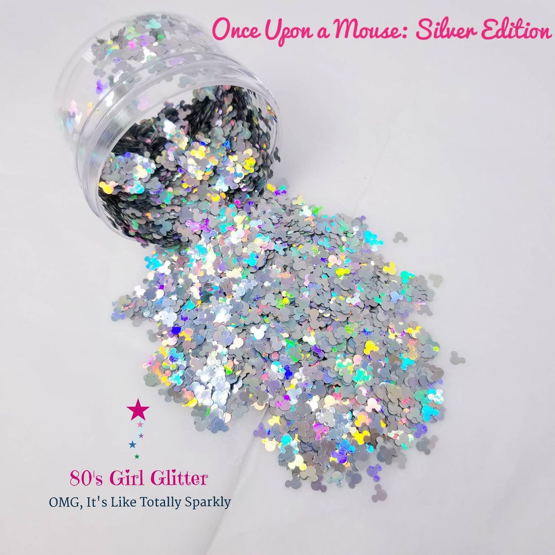 Once Upon a Mouse: Silver Edition Glitter Glitter Shapes Holographic ...