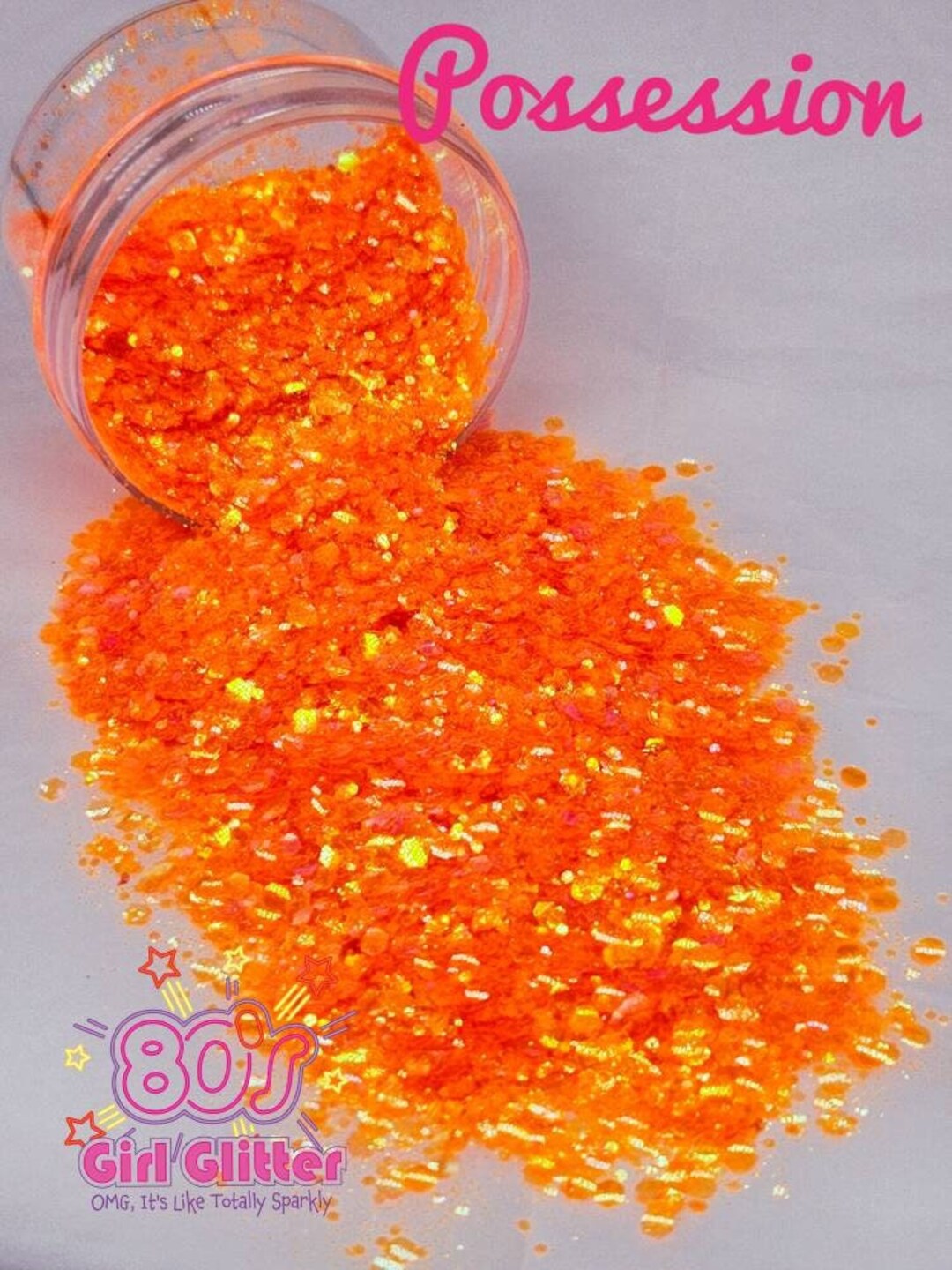 Possession Glitter Orange Glitter Halloween Glitter Orange Chunky ...