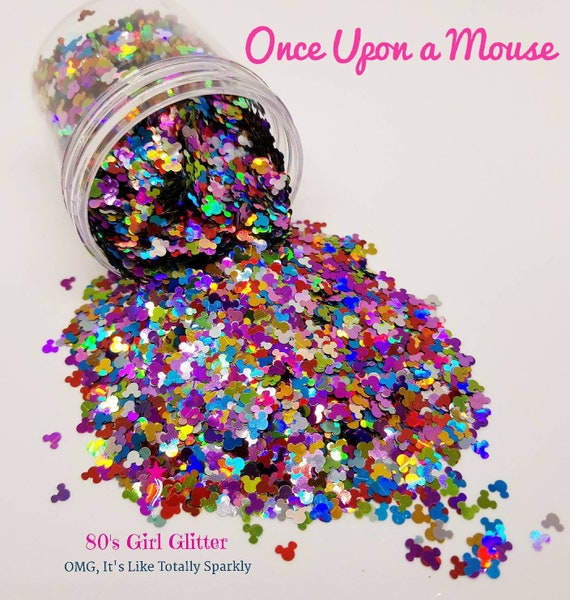 Once Upon a Mouse Glitter Glitter Shapes Mouse Ear | Etsy