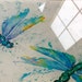 Robin Watercolour Art Glass Splashback, Backsplash, Printed Glass Tile ...