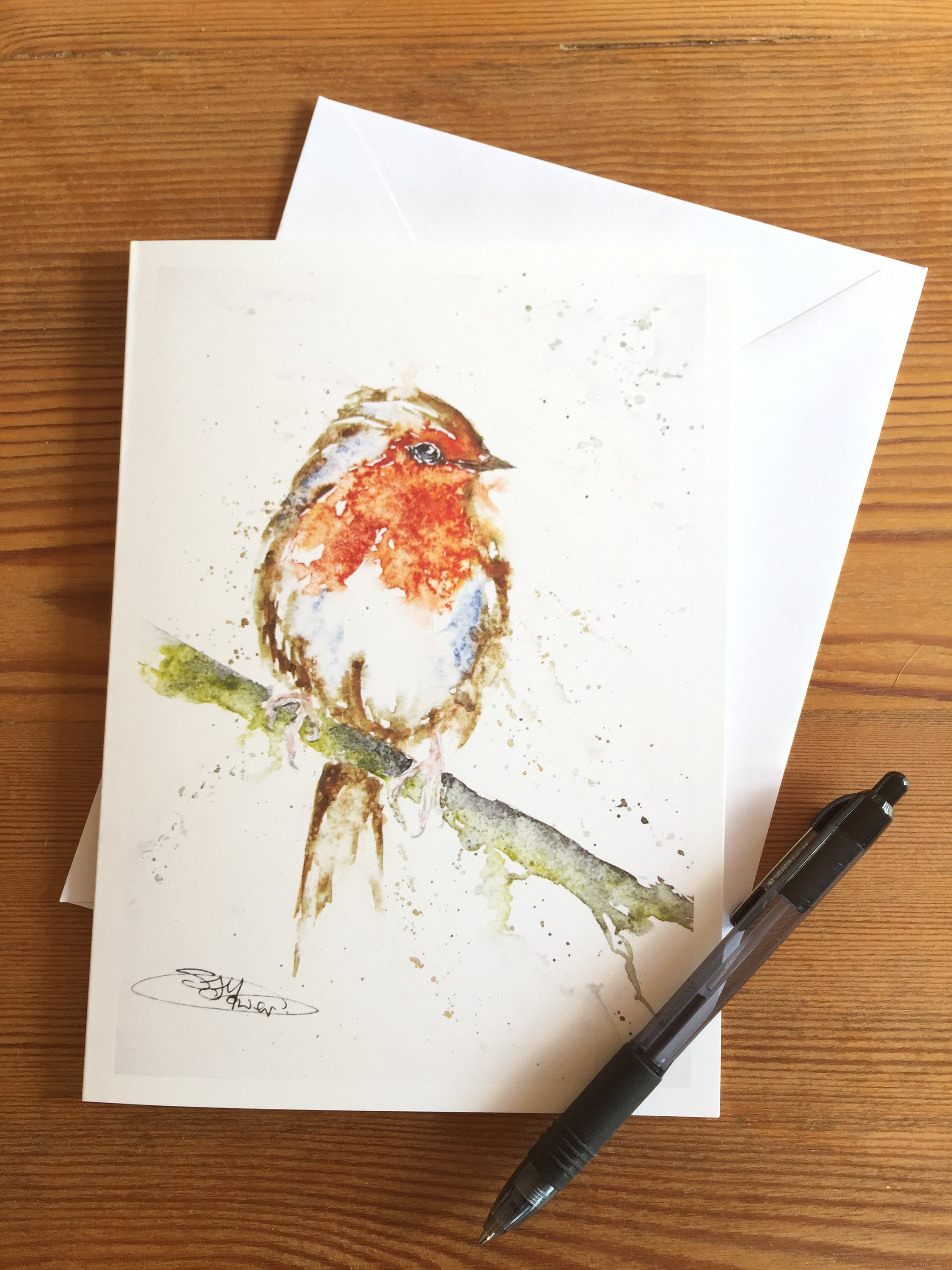 Robin Card Robin Greetings Card Art Wildlife Art Note - Etsy