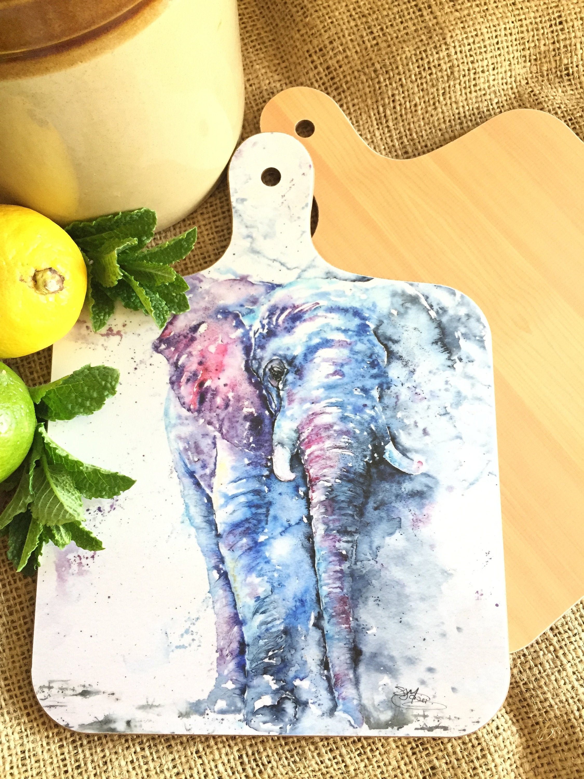 Elephant Design Chopping Board Cheese Board melamine | Etsy