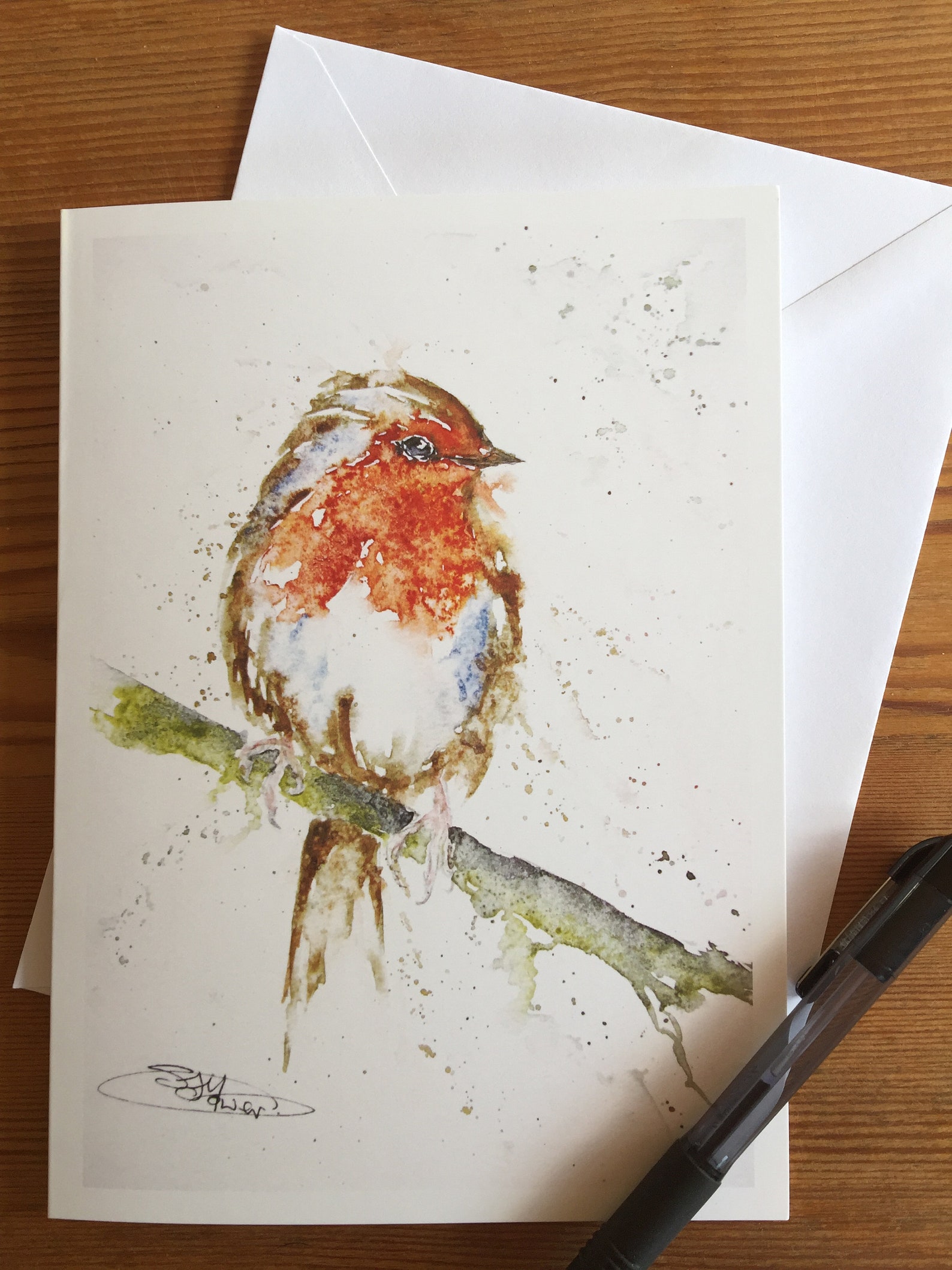 Robin Card Robin Greetings Card Art Wildlife Art Note - Etsy