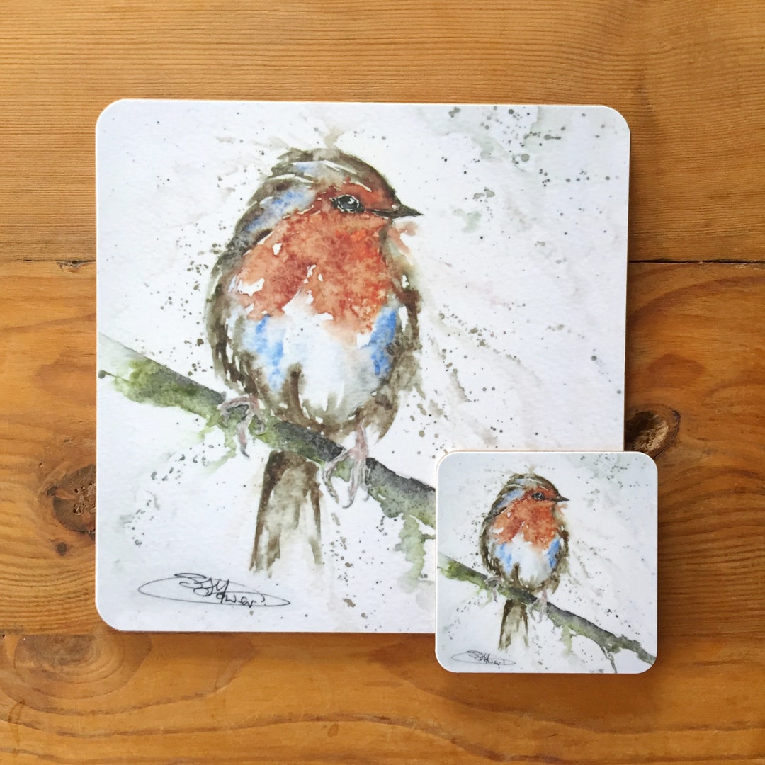 Robin Table Mat Melamine Placemat Tableware Giftware Robin - Etsy Ireland