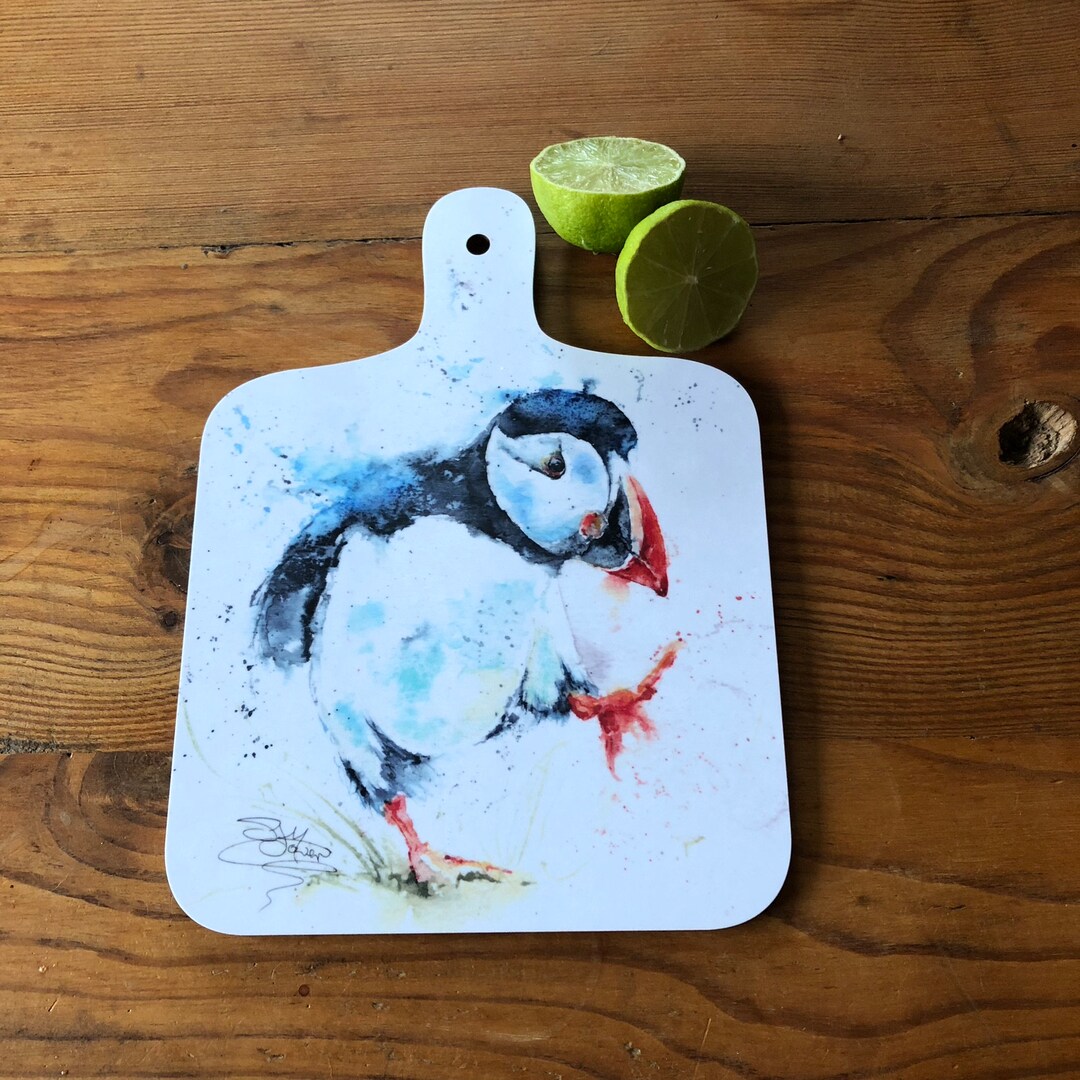 Puffin Billy Design Chopping Board, Cheese Board, Melamine Kitchenware ...