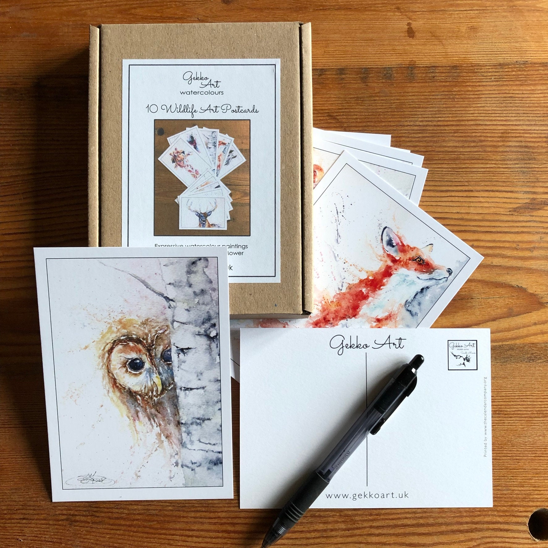 Boxed Set of 10 Postcards A6 6x4 Inch Wildlife Art Note - Etsy