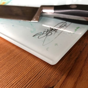 Puffin Glass Chopping Board, Kitchen Worktop Saver, Table Mat, Cutting ...