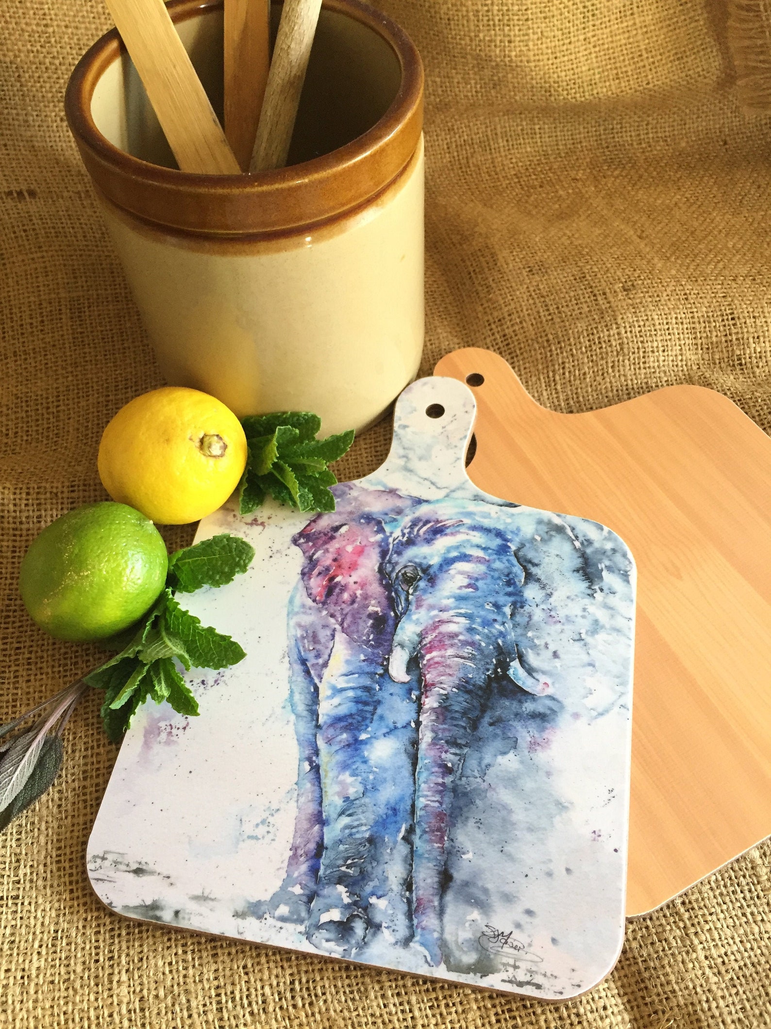 Elephant Design Chopping Board Cheese Board melamine | Etsy