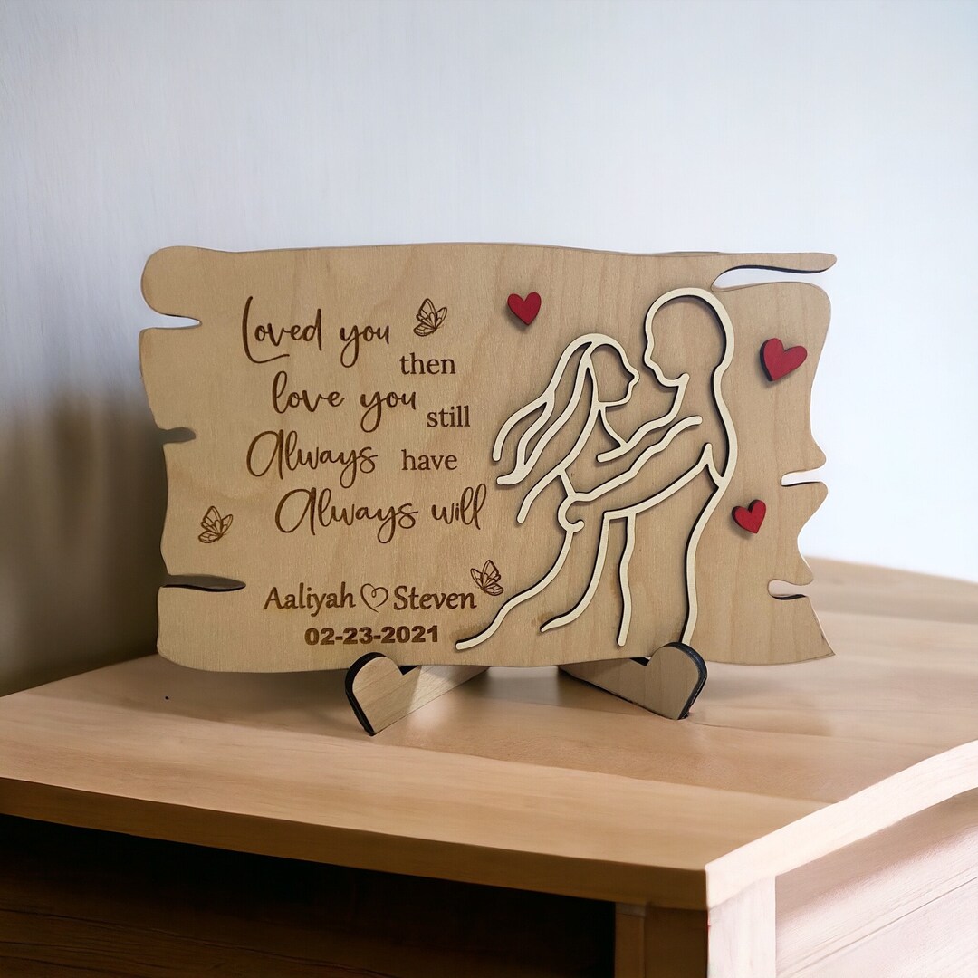 Personalized Valentine Gift- Wooden Love Poem - Etsy