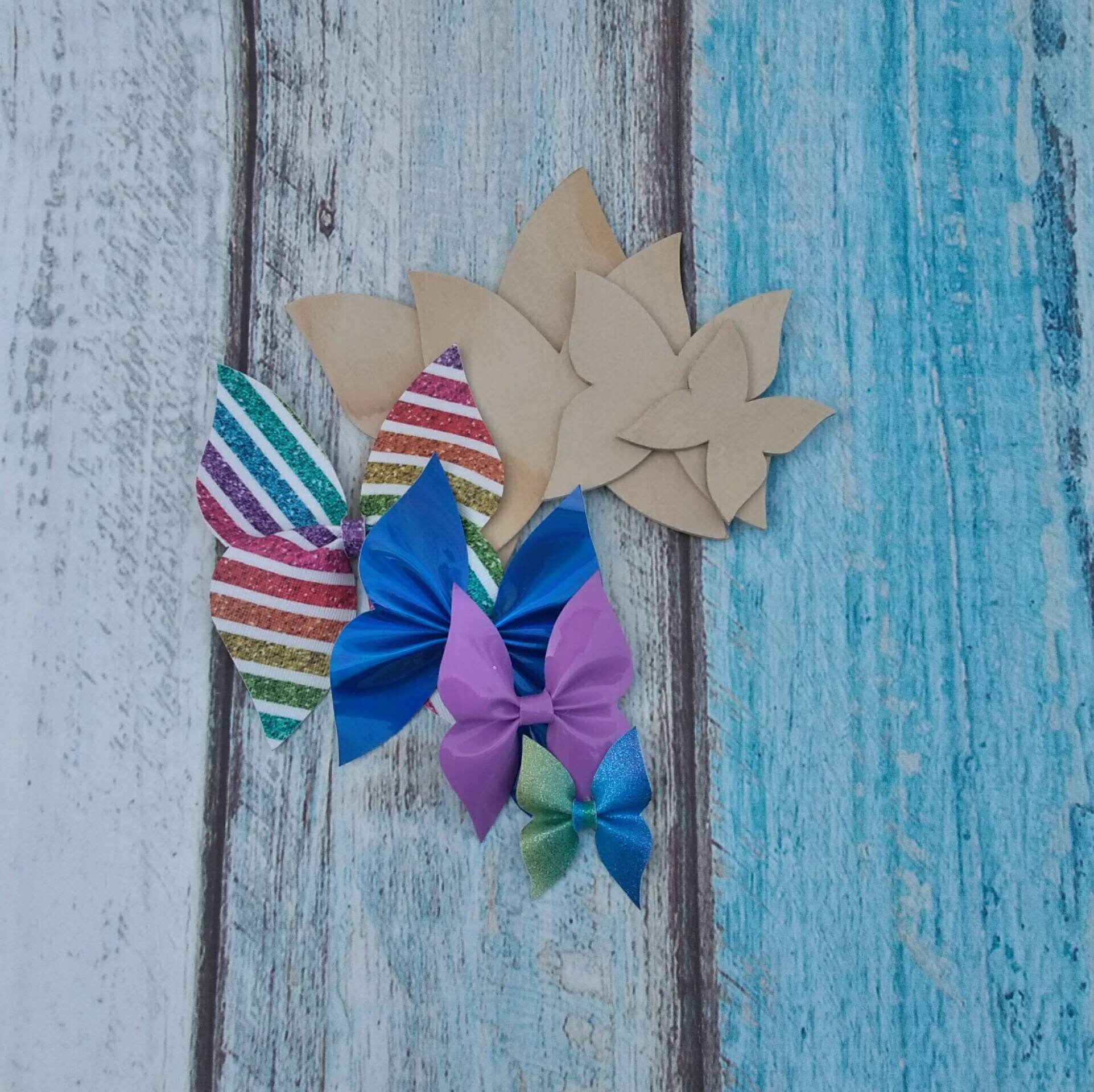 Butterfly Bow Templates,tracing Templates Set of 4 Templates ...