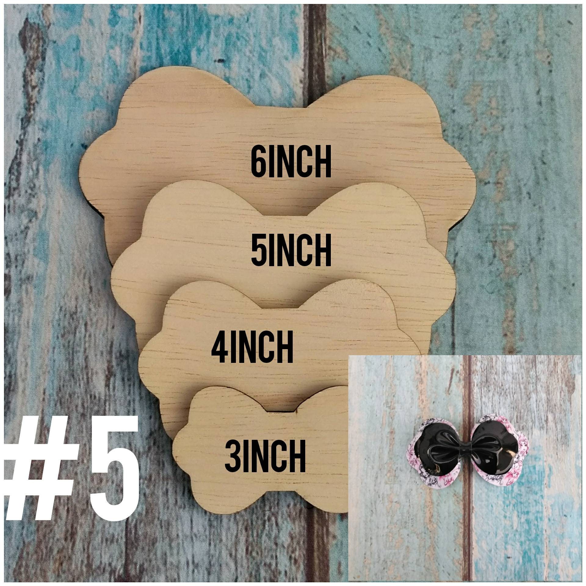 Bow Template Kit . Tracing Templates for Leatherette, Glitter Sheets ...