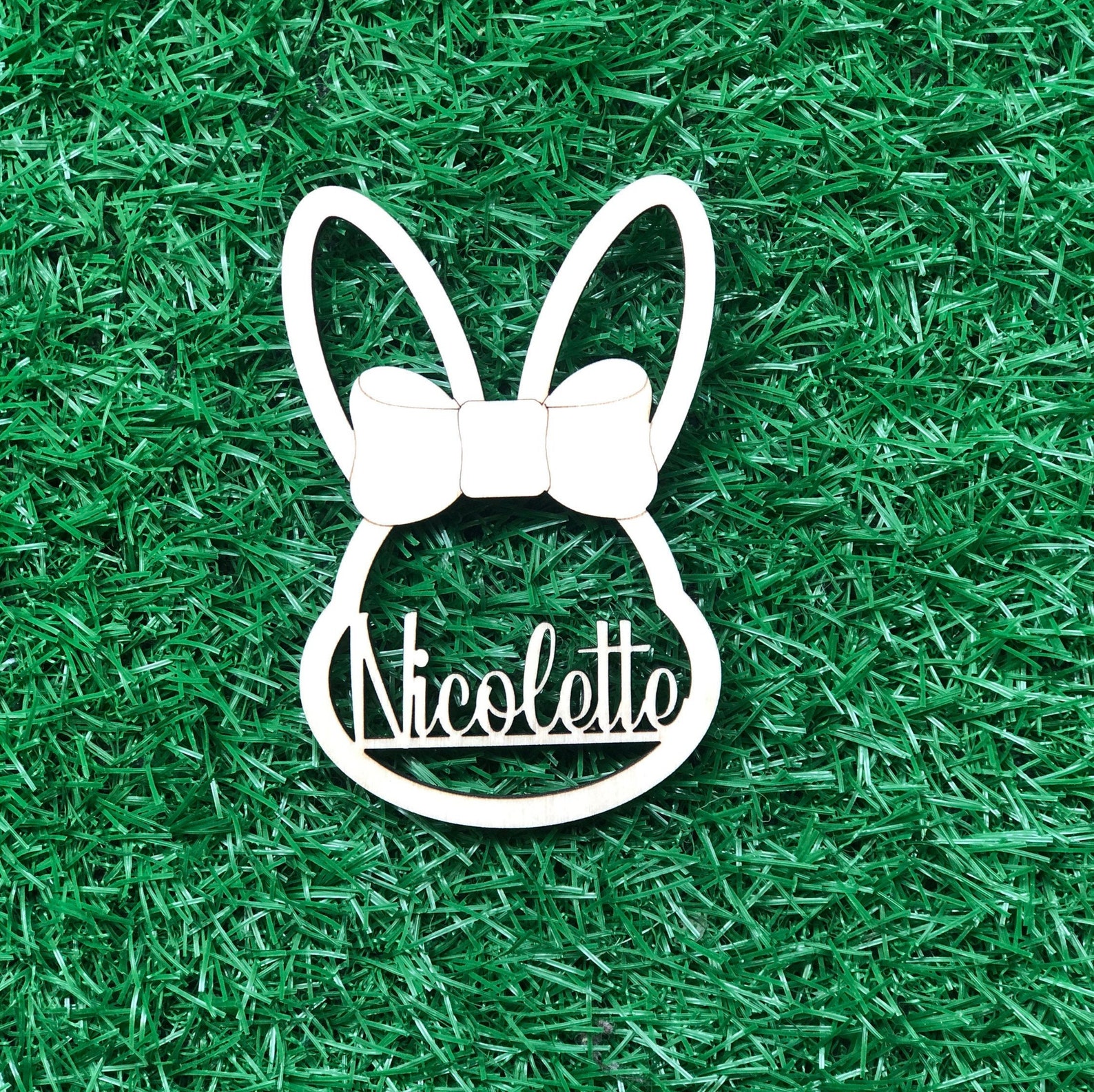 Easter Rabbit Personalized Tags. Bunny Name Cutouts,basket Name Tags - Etsy