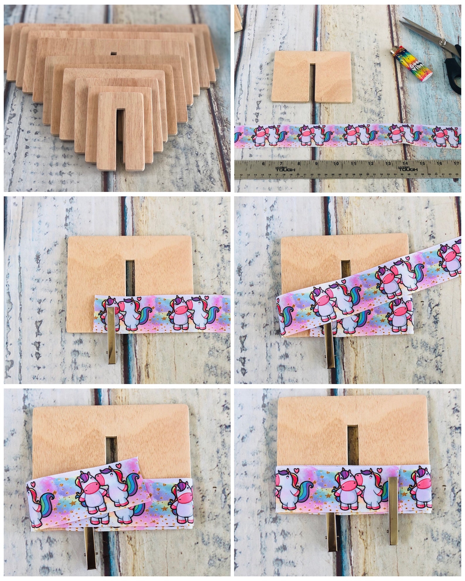 Hair Bow Templates Make Simple Twisted Boutique Bows Fabric - Etsy