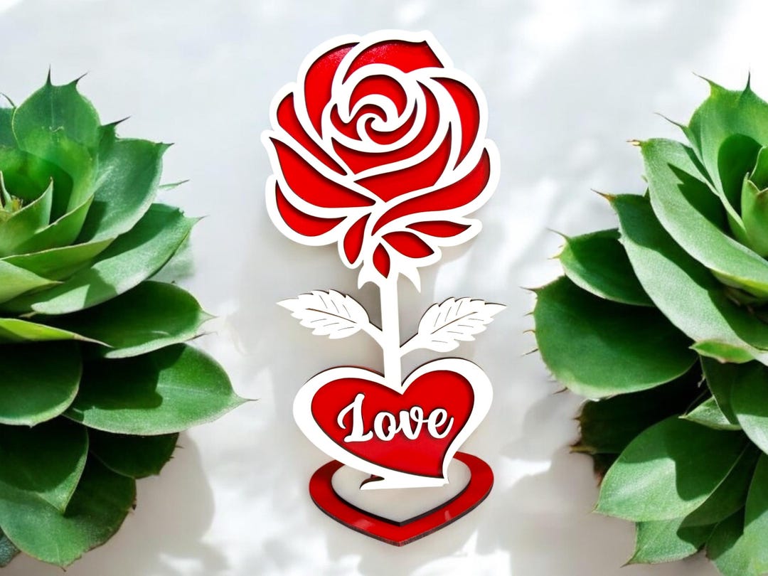 Personalized Wooden Rose, Valentines Gifts, Gifts for Her. - Etsy