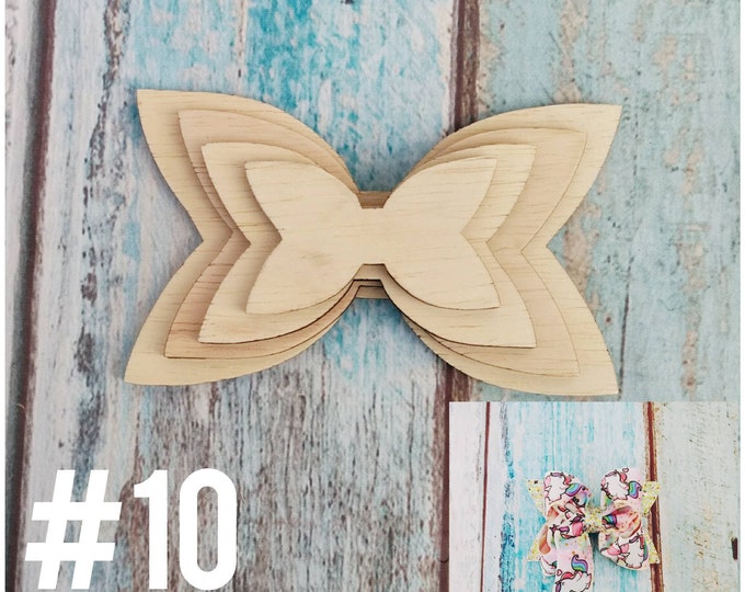 Bow Templates,trace Wooden Templates, Set Includes 3inch 4inch 5inch ...