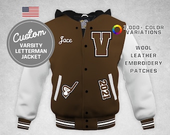 Custom Varsity Letterman Soccer Jacket High School Graduation | Etsy